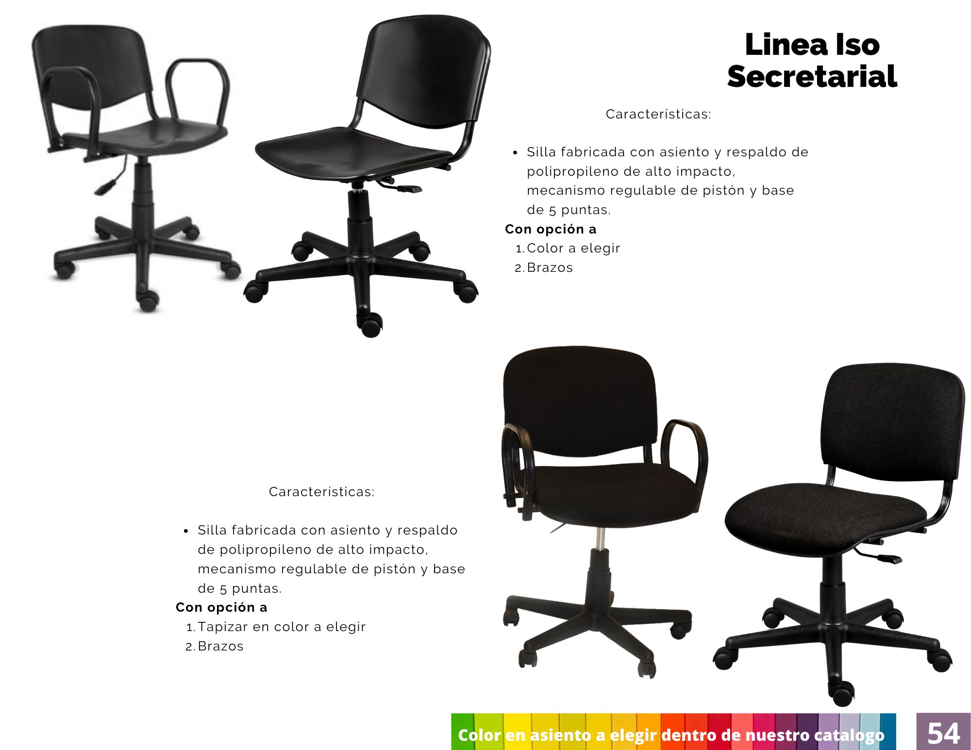 Sillas Secretariales para Oficina - Disycom